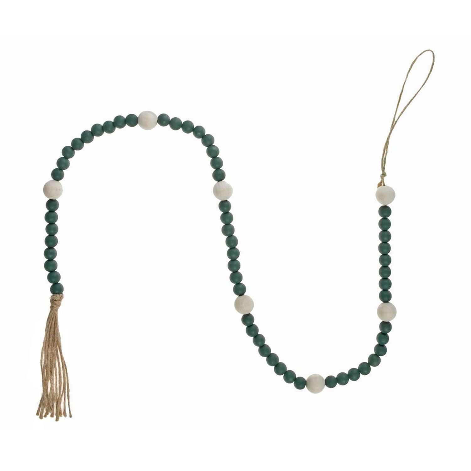 Click here for Ih Casadécor Dual Wood Bead Garland (Green) prices