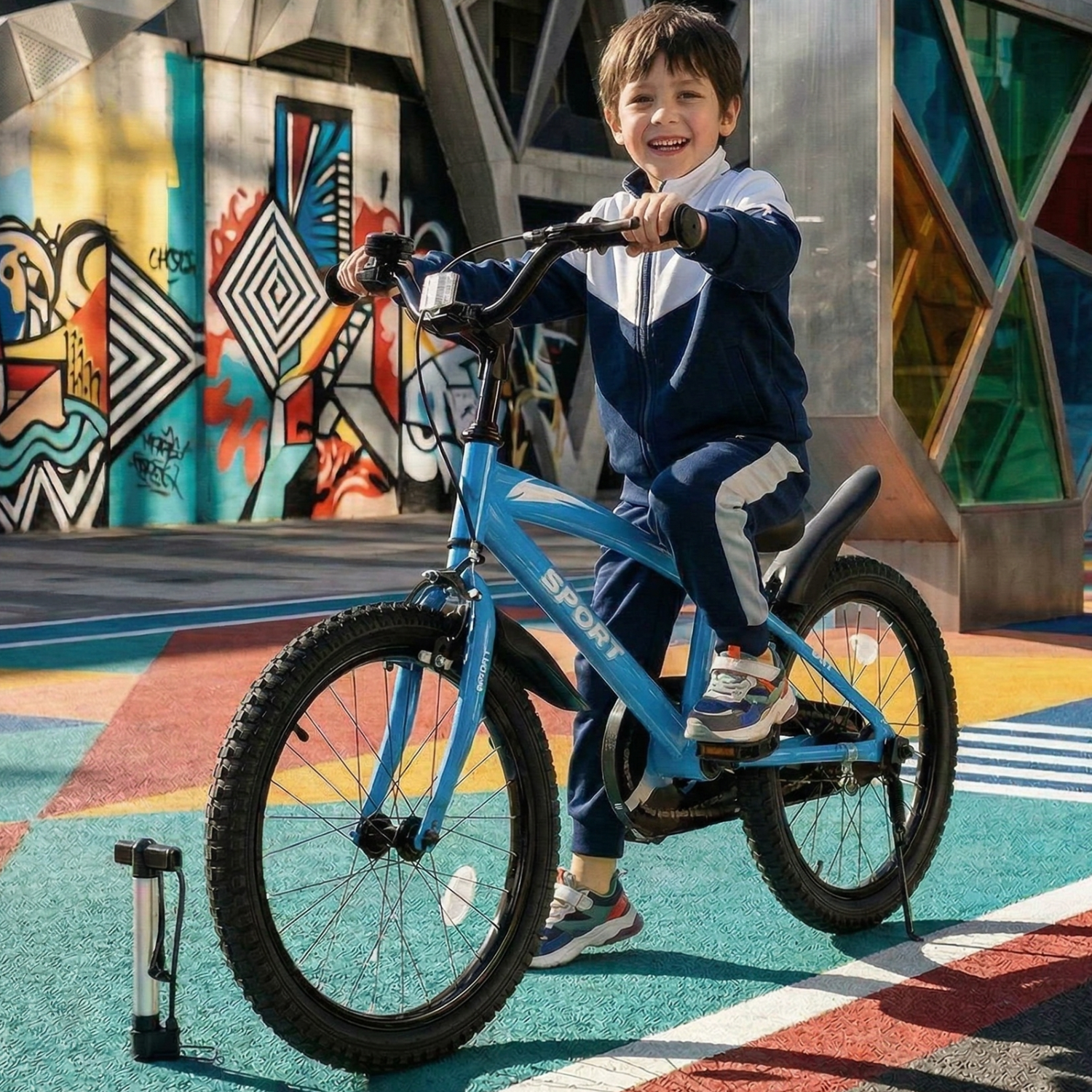 Click here for Naipo 18 Kids Bike Girls And Boys Blue Bicycles Wi... prices
