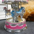 Luxury Carousel Music Box Rotate LED Luminous Rotation (Pink) - Walmart.com