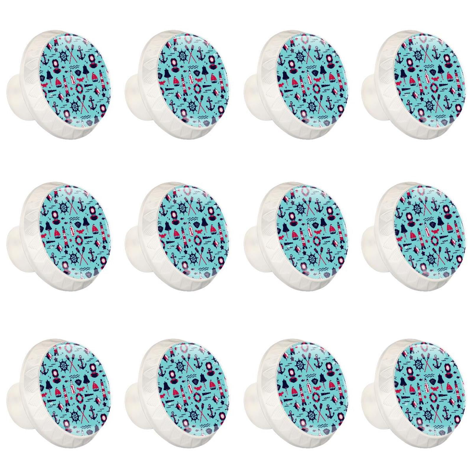 12 Pcs Texture Sailing Elements Knobs for Kitchen Cabinet Cupboard ...