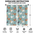Blackout Kids Curtains,Rooster and Floral Blue Pattern Children's ...