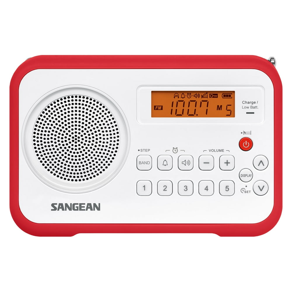 Sangean Digital Compact AM/FM Dual Alarm Clock Radio with Built-in ...