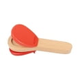 guohui 4xWooden Mini Castanet Cowbell Wooden Castanet Clapper for Party ...