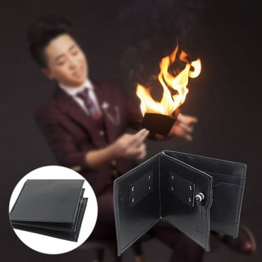 1 Pack of Magic Trick Fire Flaming Wallet, High Quality Leather, Street ...