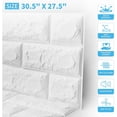 11-Pack Peel and Stick 3D Wall Panels for Interior Wall Decor, White ...