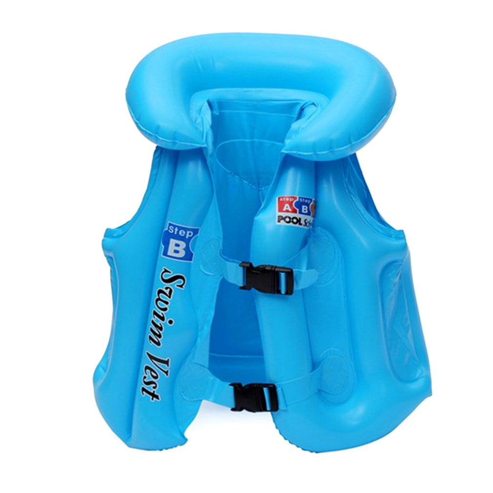 Portable Adjustable Children Kids Babies Inflatable Swimming Vest Pool ...