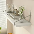 No-Drill Wall Mounted Shelf - Multifunctional Bedside & Living Room ...