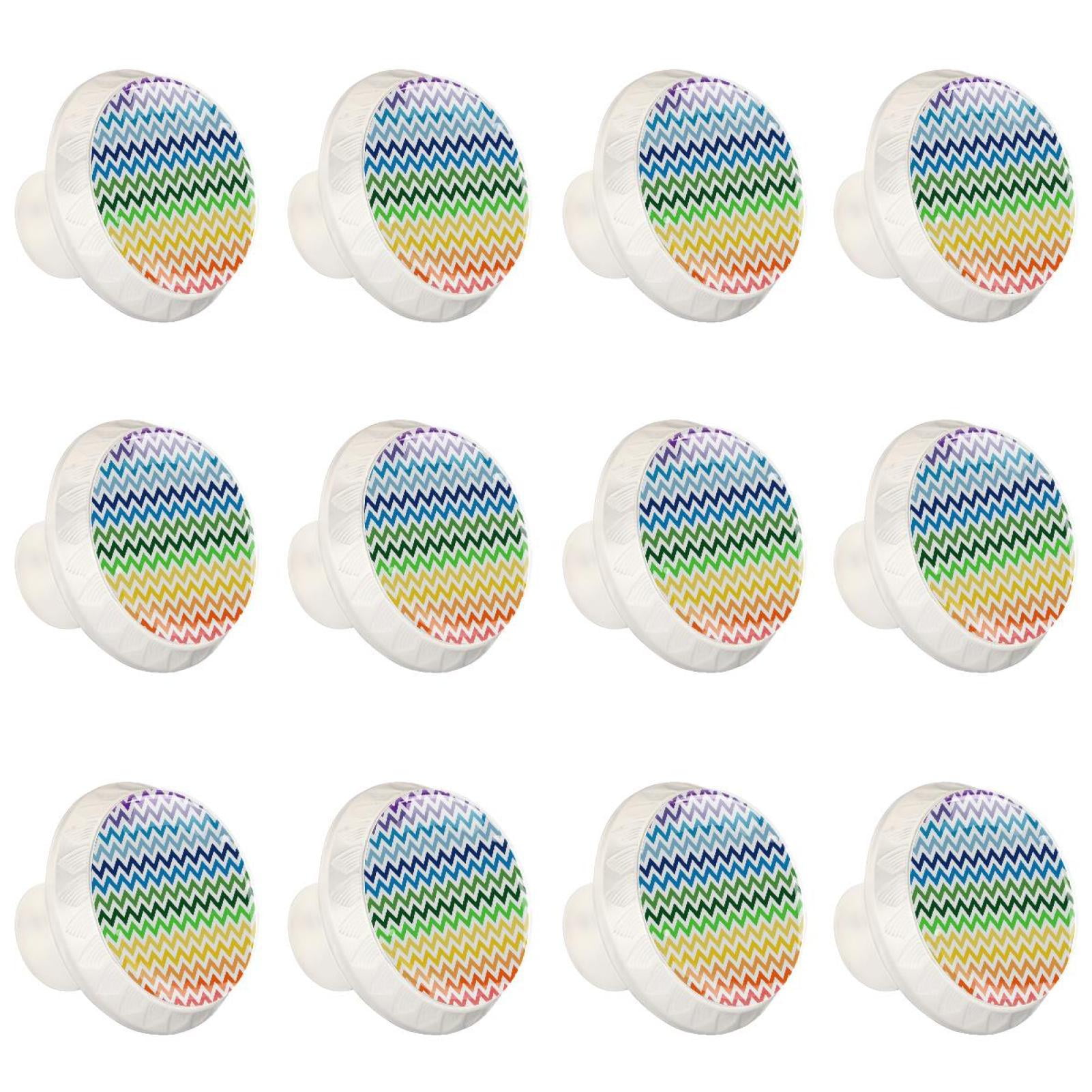 12 Pcs Rainbow Texture Knobs for Kitchen Cabinet Cupboard Dresser ...