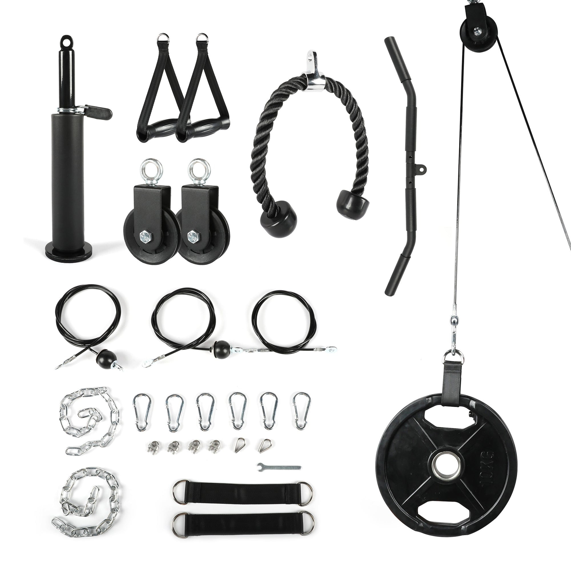 PRCTZ Weight Cable Pulley System, Universal Attachments for LAT Pull ...