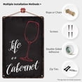 Funny Signs Poster Life is a Cabernet Wine Metal Wall Art for Office ...