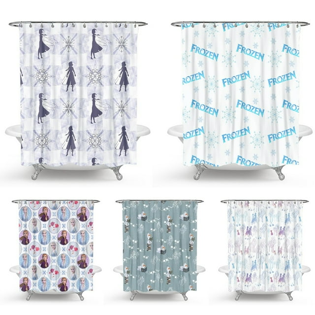 Frozen Bathtub Shower Curtains For Bathroom 35x72 Inch Bathroom ...