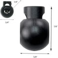 10 Pack - Premium Single Hole Cord Locks - Small Round Plastic Pop ...