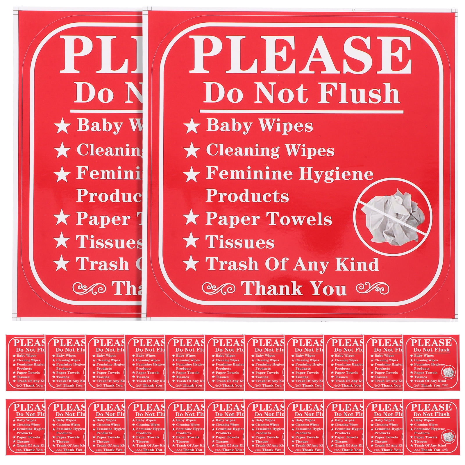 Click here for Qusenong 24pcs Please Do Not Flush Stickers Bathro... prices