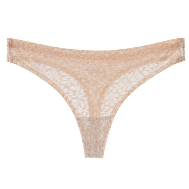 YYDGH Womens Sheer Mesh G-String Thongs Underwear Cotton Panties No ...