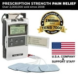 Free Shipping! Compass Health TENS 7000 Device Dual Channel Pain Relief ...