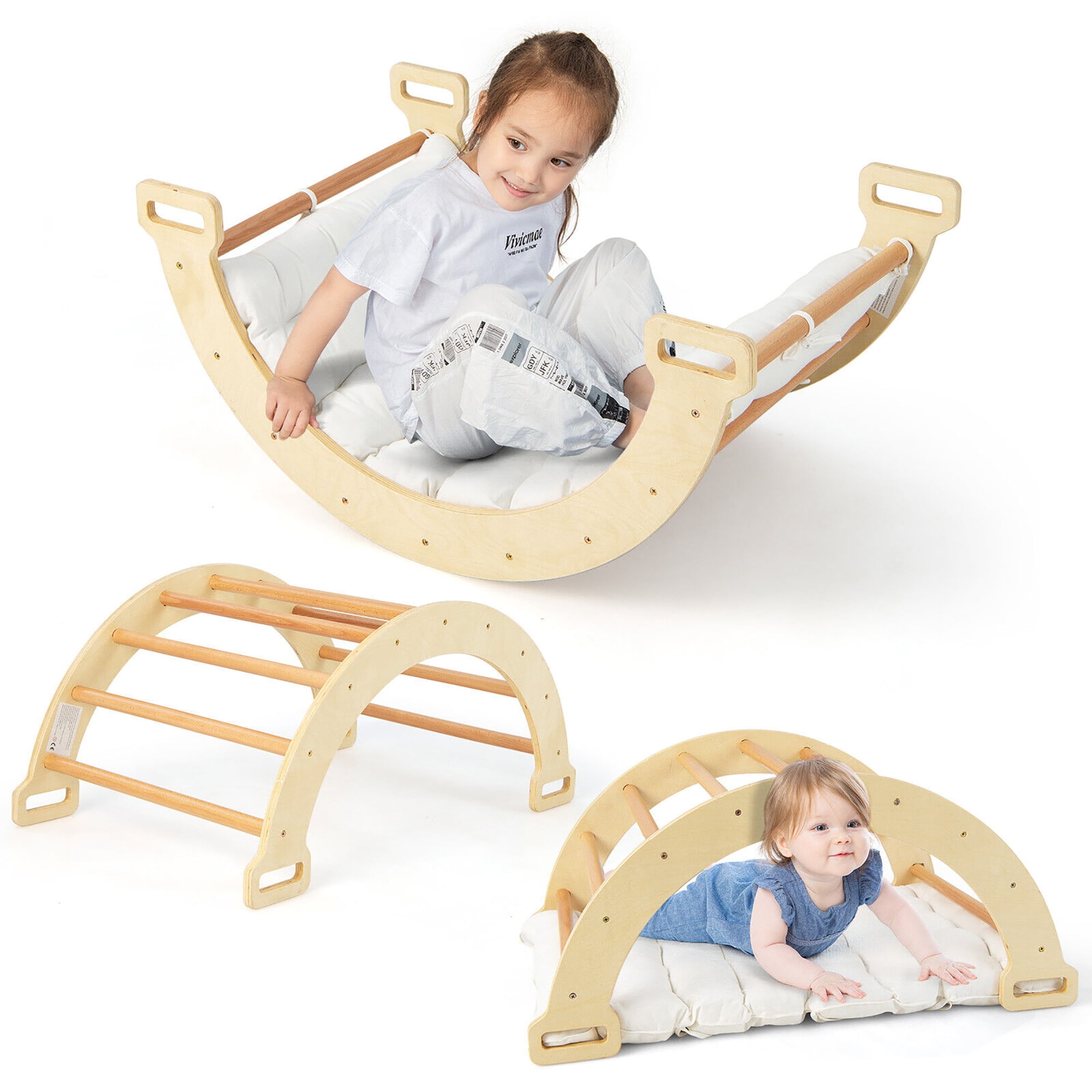 Click here for Gymax 2-In-1 Arch Rocker With Soft Cushion Double-... prices