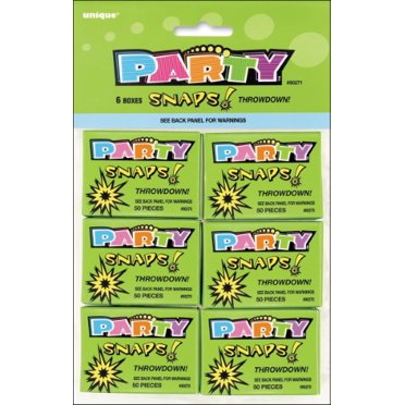 Party Favors, 6-Pack, Snaps, 50 Count - Walmart.com