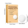 Transdermal Tanning Patch Microneedle 7 Patches Uniform Application ...
