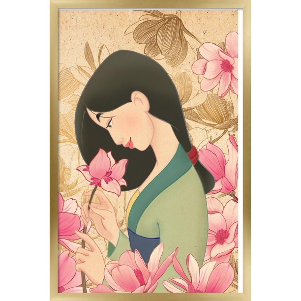 Disney Mulan - Flower Wall Poster, 22.375" x 34", Framed - Walmart.com