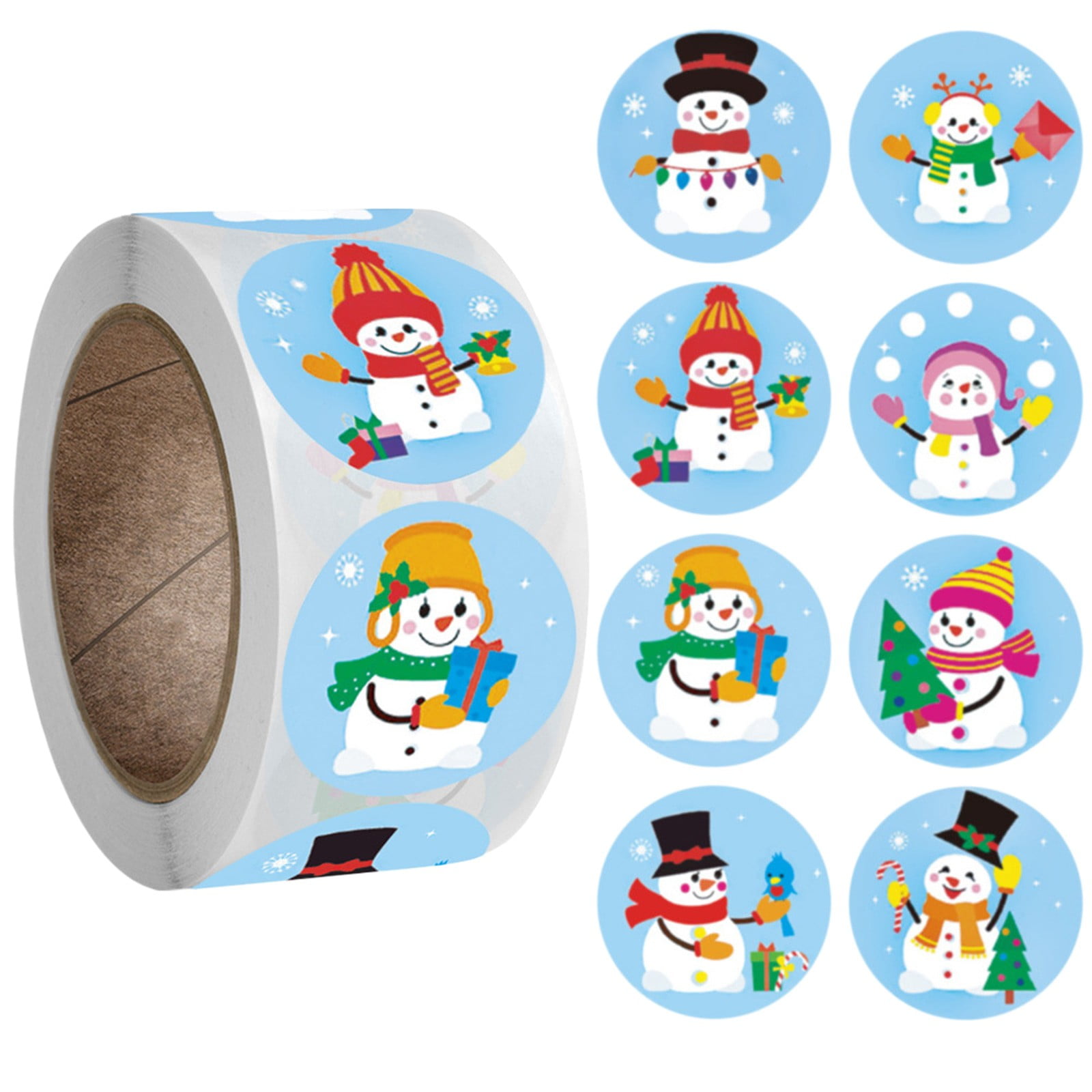 Click here for Wifklsiipg 1 Roll 500pcs Christmas Stickers Christ... prices
