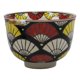 Colorful Oriental Fans Ramen Noodles Soup 5"D Bowl With Chopsticks Set ...