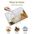 Brown Gold Marble Doormat Non Slip Diatomaceous Earth Door Mat ...