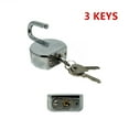 4 Pack Heavy Duty Long Master Lock Solid Steel Maximum Protection ...