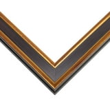 14x9 Traditional Gold Complete Wood Picture Frame with UV Acrylic, Foam ...