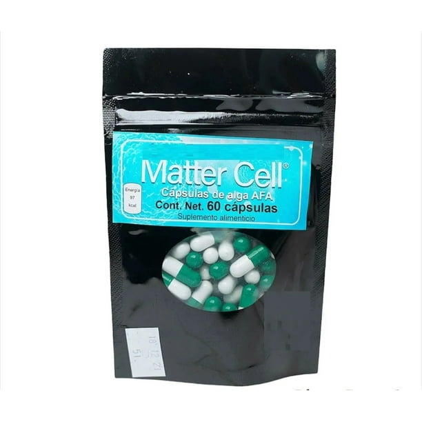 Suplemento Alimenticio - Alga AFA - 60 capsulas MATTER CELL Bolsa de 60 ...