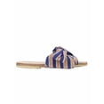 BROTHER VELLIES Burkina Striped Sandal Blue/ Orange Size 10M - Walmart.com