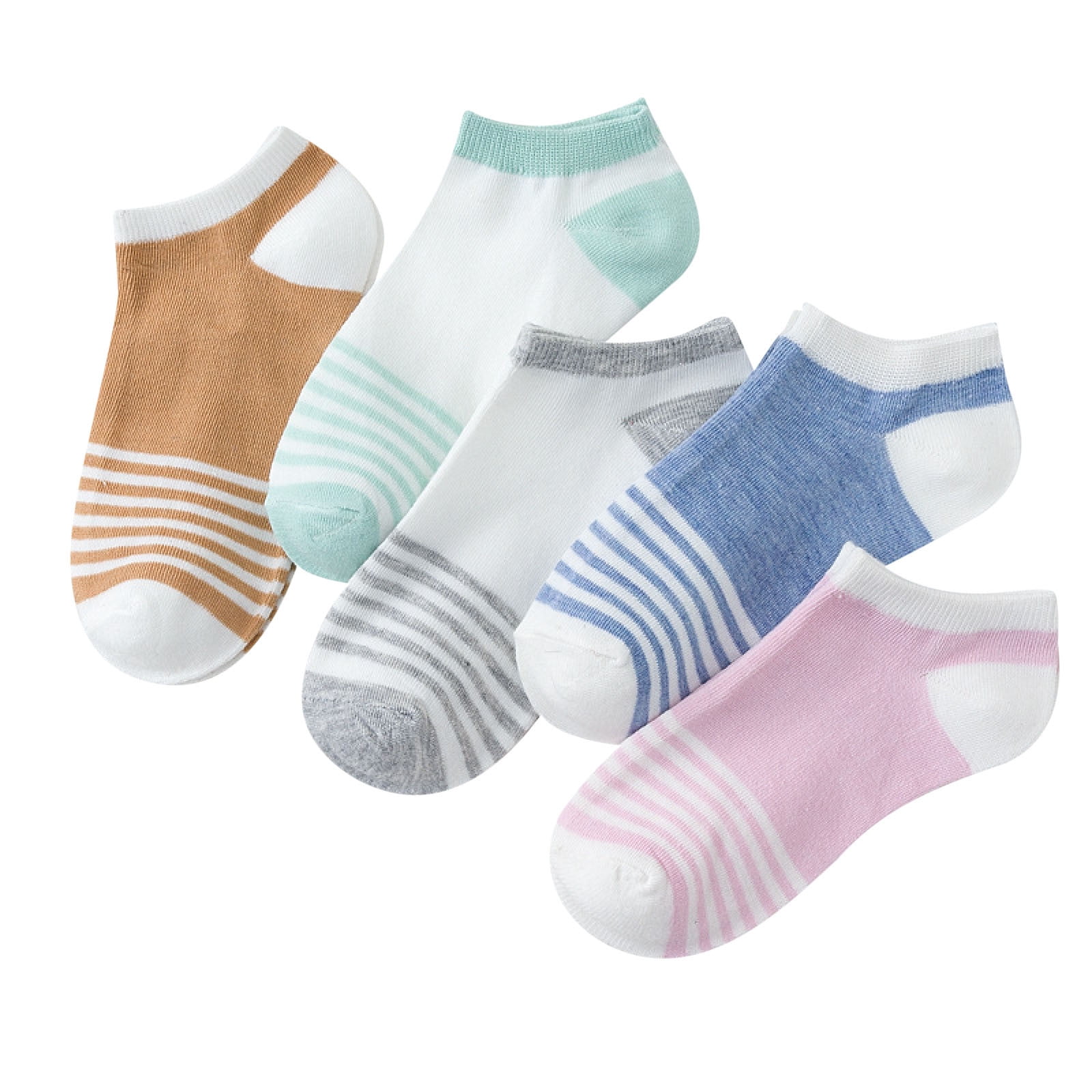 Wide Womens Socks Womens Compression Socks 5 Pairs Print Socks For ...