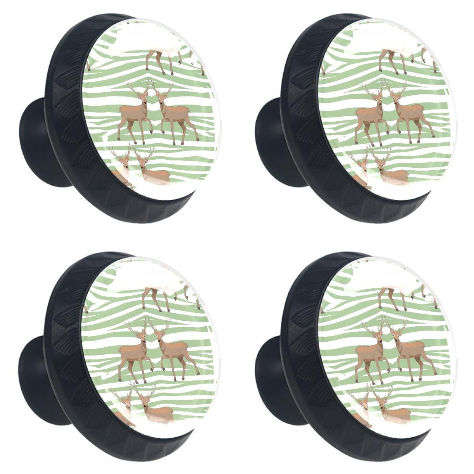 4 Pcs Deer Knobs for Kitchen Cabinet Cupboard Dresser Bookcase Drawer ...