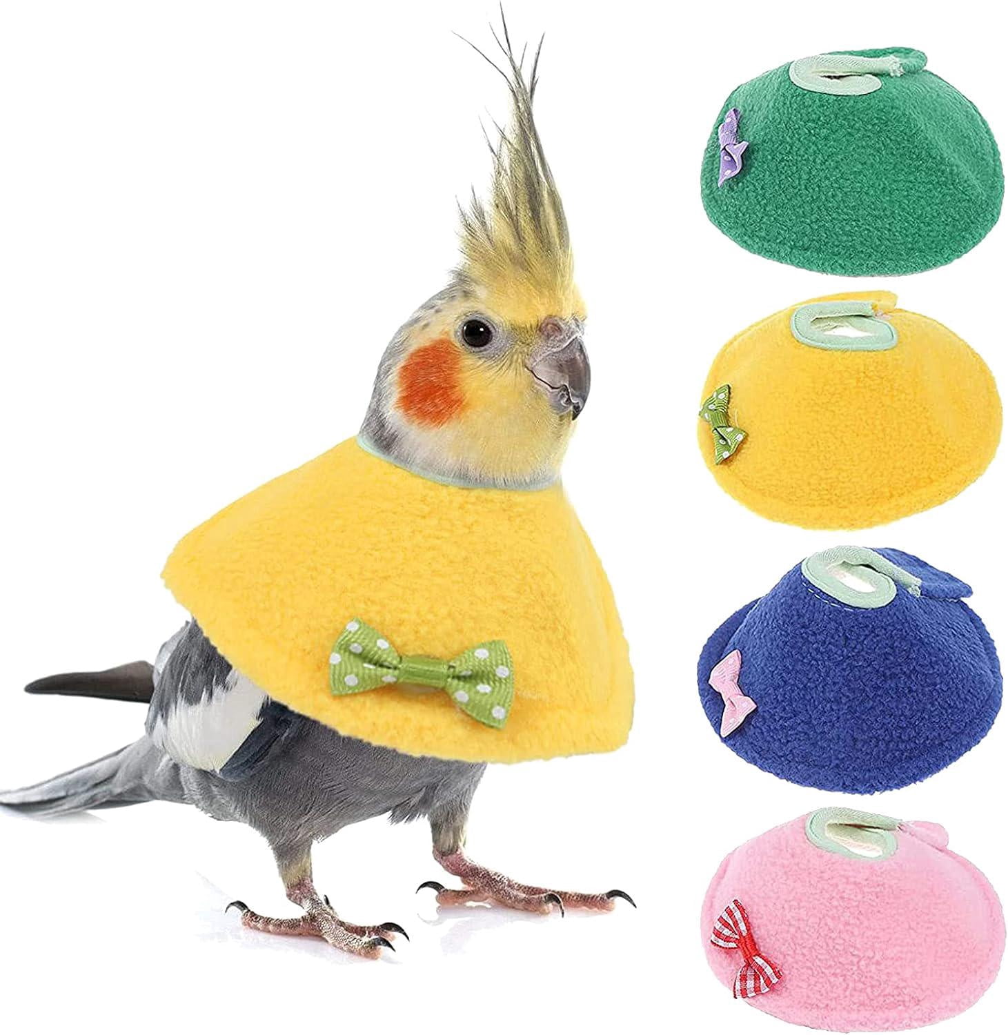 4Pack Pet Parrot Anti-bite Elizabethan Collars, Anti-Grab Feather ...