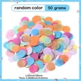 50G Paper Table Scatter Confetti for Party Decorations Round 26x0.02mm ...