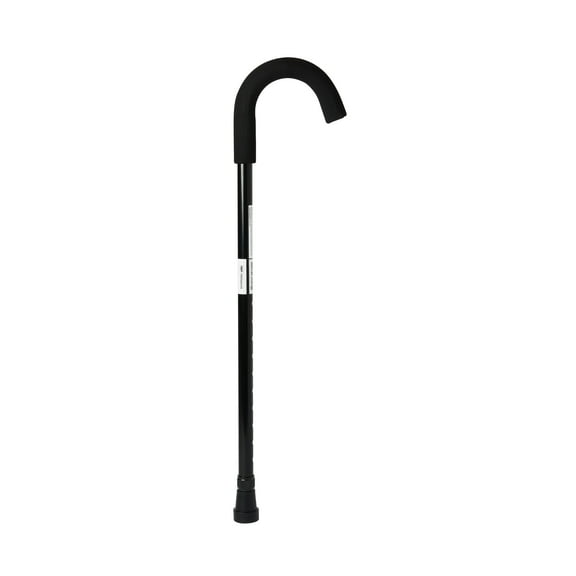 Medline Gel Grip Offset Aluminum Adjustable Cane, Black HSA/FSA ...