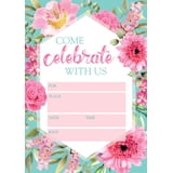 Celebration Time Party Invitations - 25 Invites with Envelopes - B15244 ...