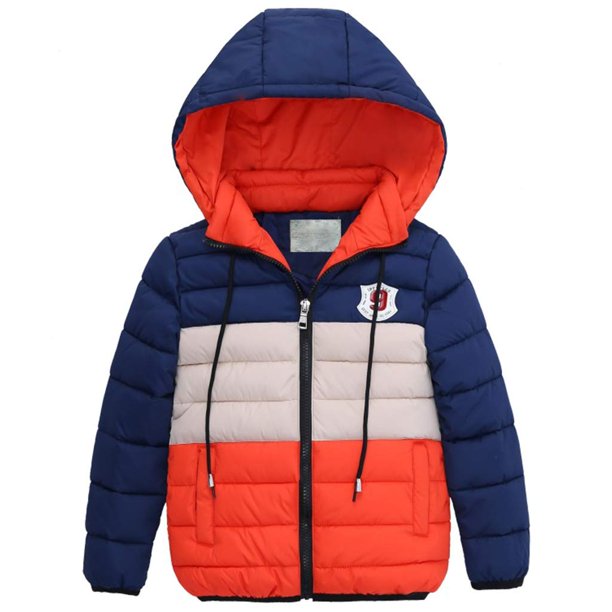 Children Down Jacket Boys Coats With Hood Padded Quilted Jacket Color ...