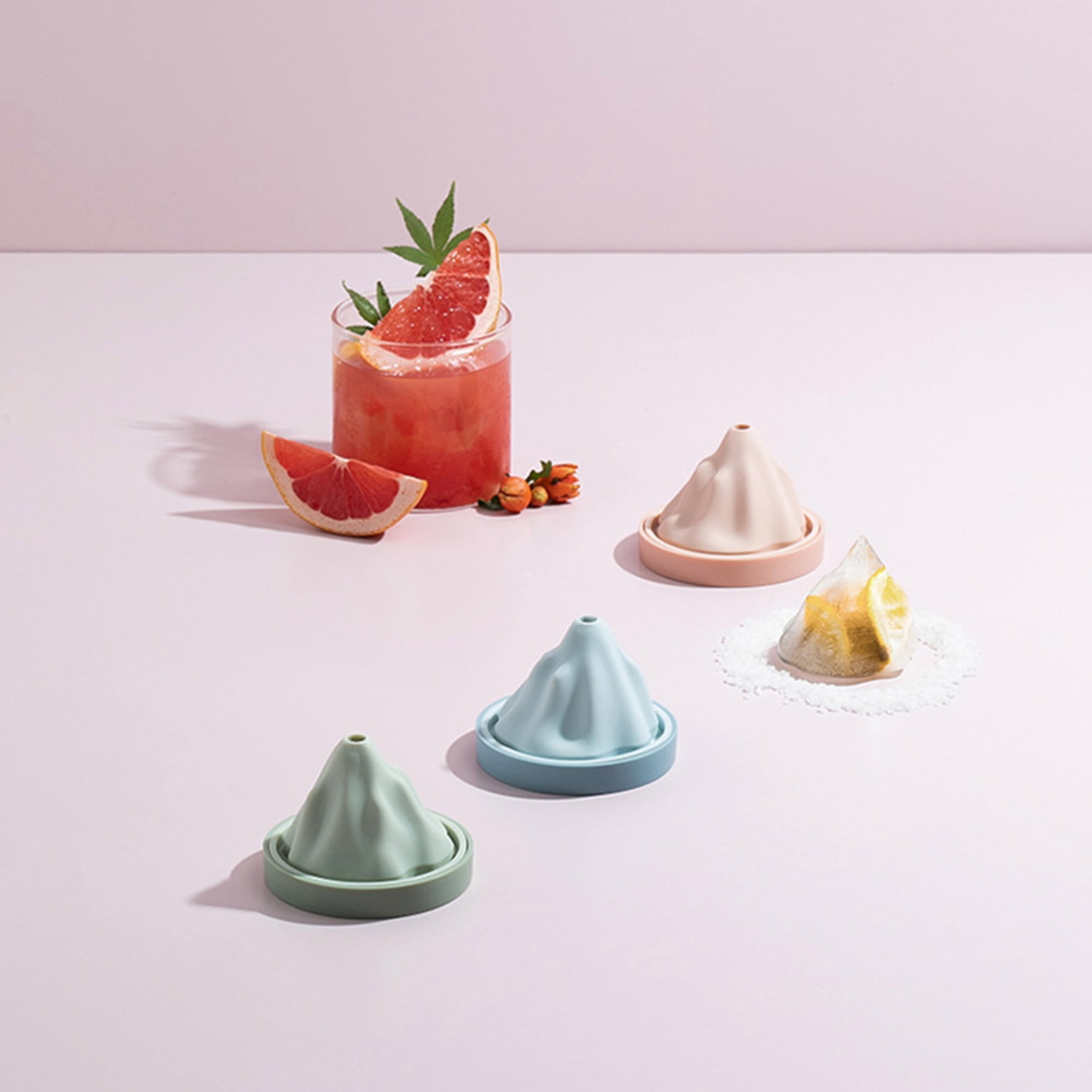 1 Set Ice Cube Mold Food Grade High Toughness Silicone Snow Mountain ...