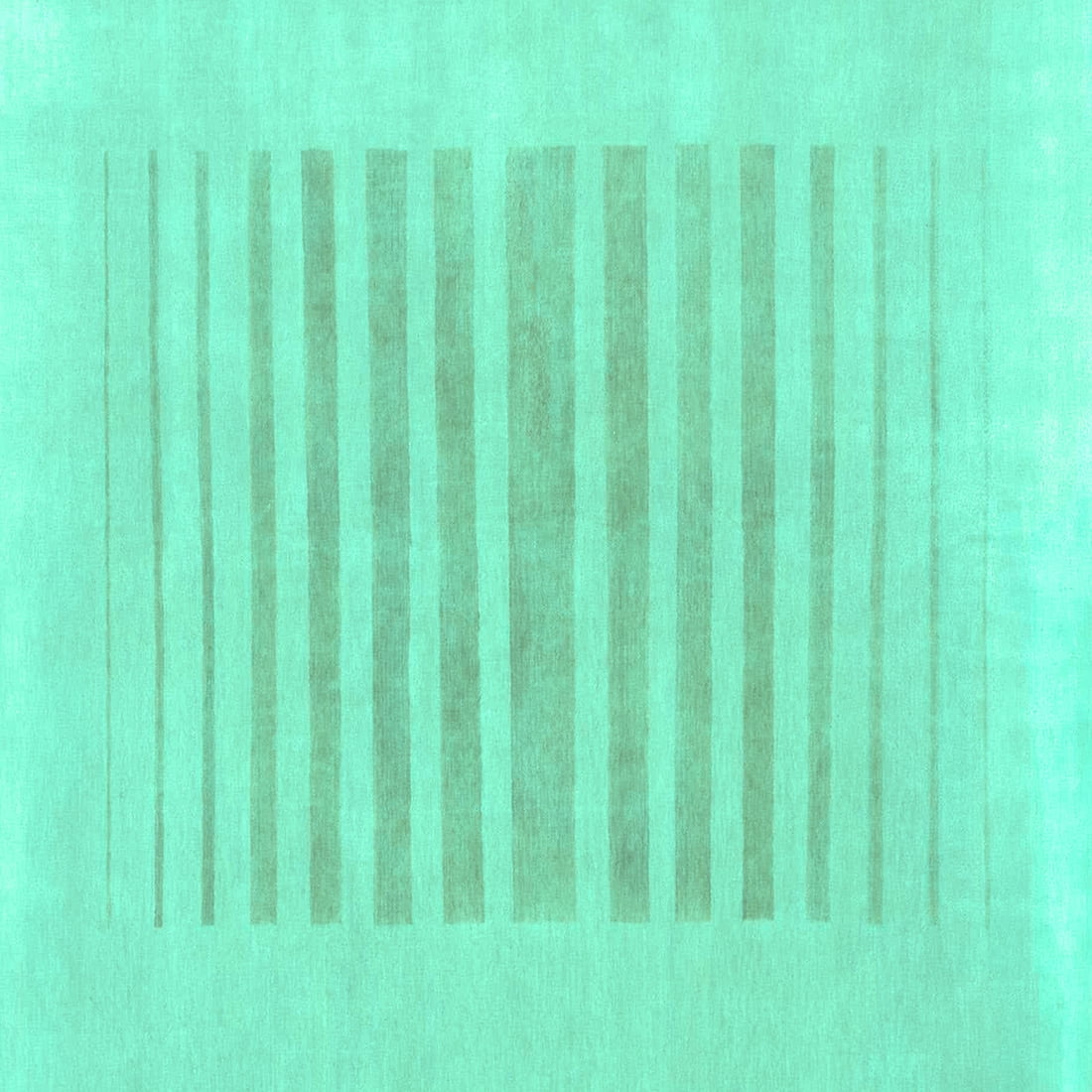 Ahgly Company Machine Washable Indoor Square Solid Turquoise Blue ...