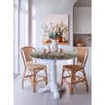 Brown Blue Gradient Round Fitted Tablecloth with Elastic Edge, Modern ...