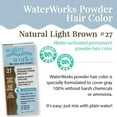 Water Works Permanent Powder Hair Dye #27 Natural Light Brown, 100% ...