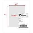200-4000 Printable Shipping Labels, 8.5"x5.5" Half Sheets, Self ...