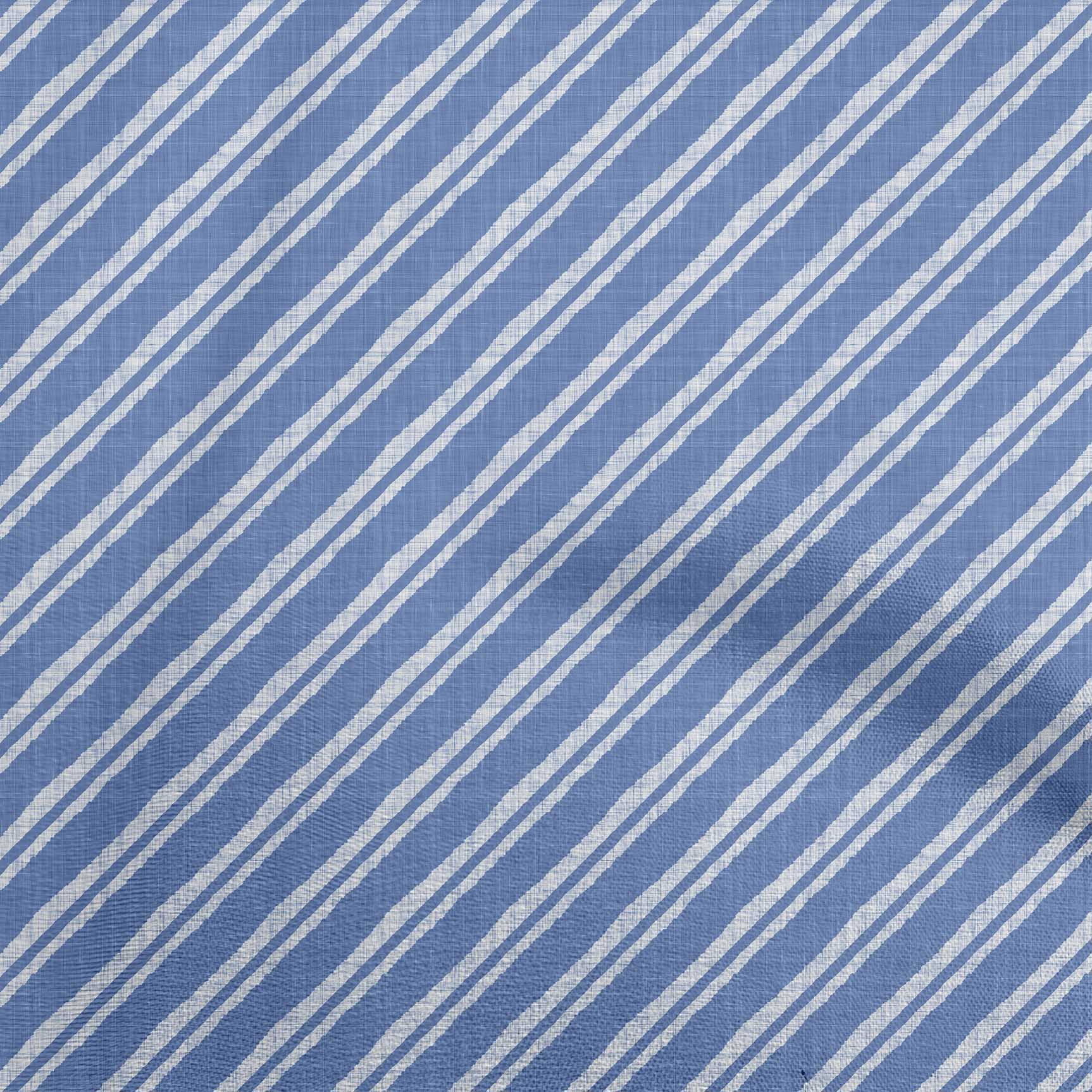 oneOone Velvet Light Blue Fabric Stripes Quilting Supplies Print Sewing ...