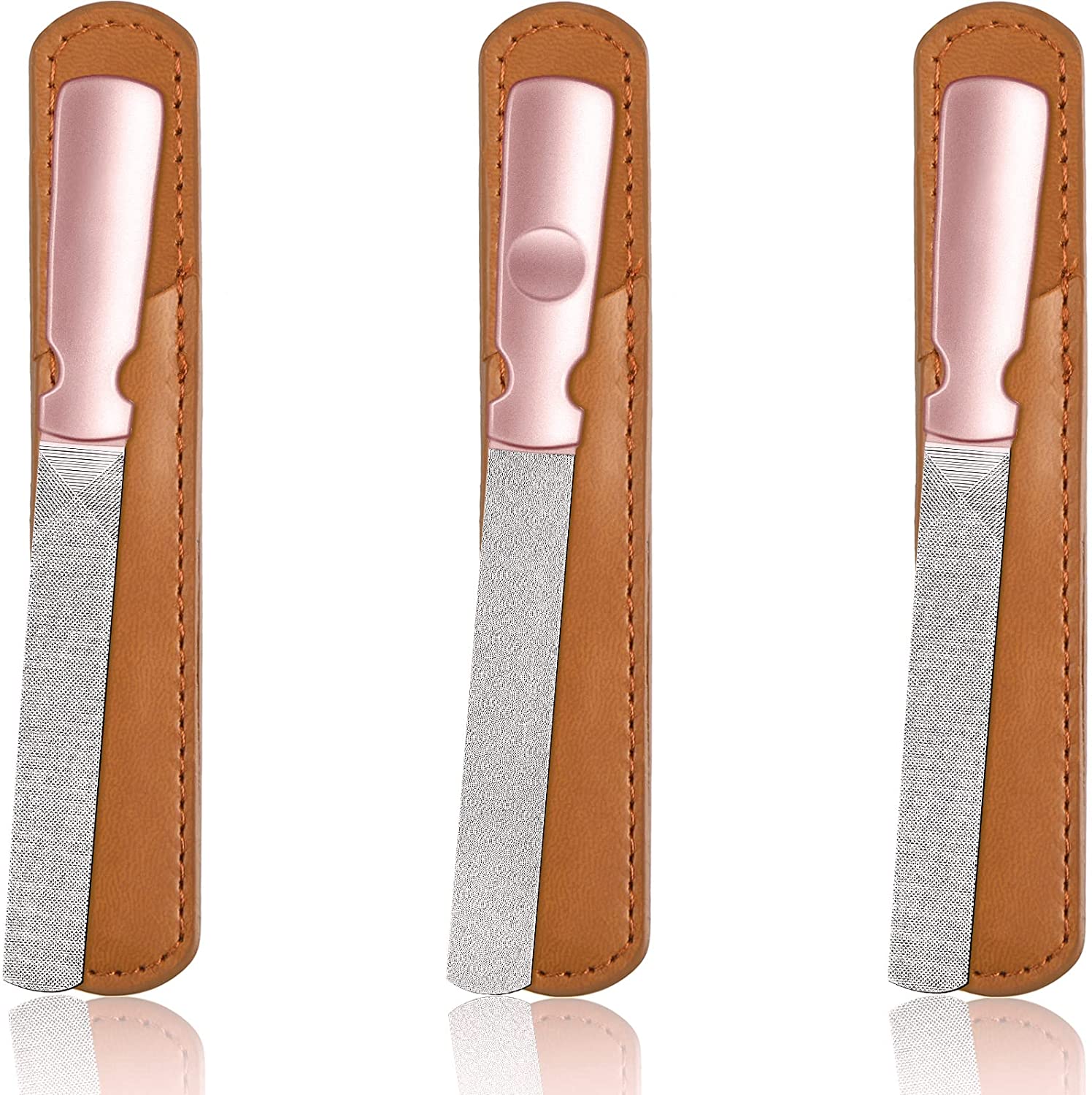 Compuye 3 Pieces Stainless Steel Nail Files Metal Nail File with ...