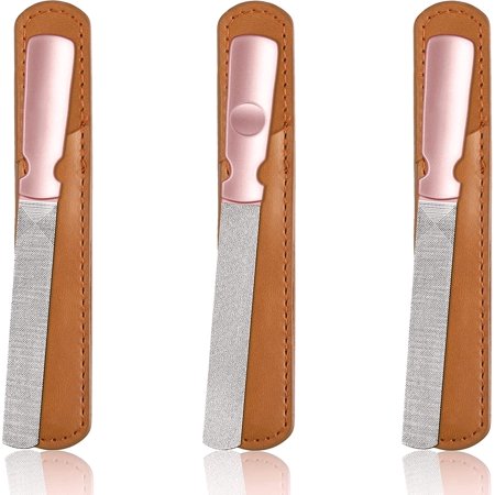 Compuye 3 Pieces Stainless Steel Nail Files Metal Nail File with ...