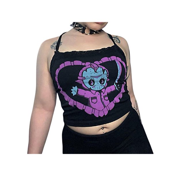 Goth Crop Top