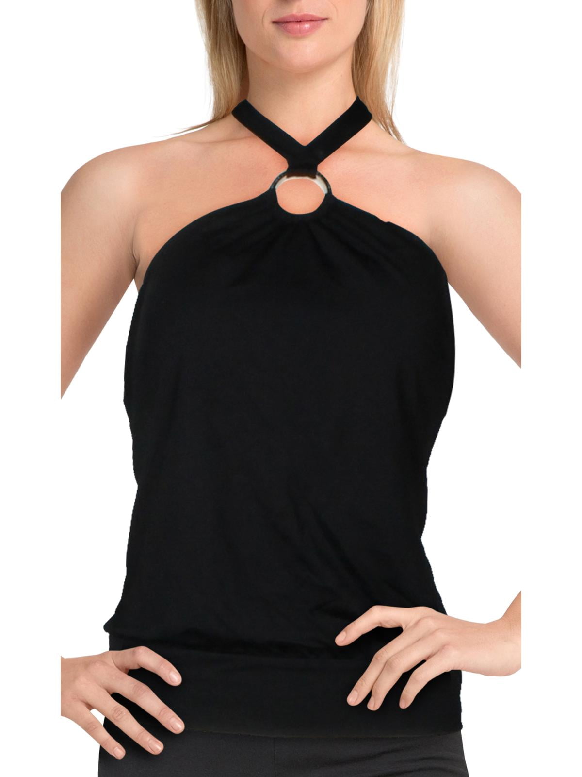 MICHAEL Michael Kors Womens Halter Underwire Tankini Swim Top - Walmart.com