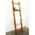 Haussmann® Teak Teak Towel Ladder 18 x 64 in H Adj Shelf Teak Oil ...