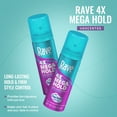 Rave 4X Mega Hold Hair Spray All-Weather Humidity Protection Travel ...