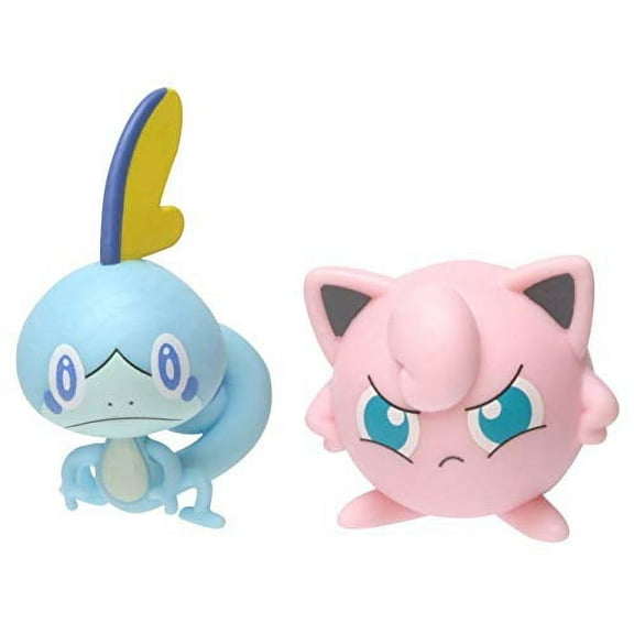 Pokémon Sobble & Jigglypuff Collectible Articulated Battle Figure Set ...